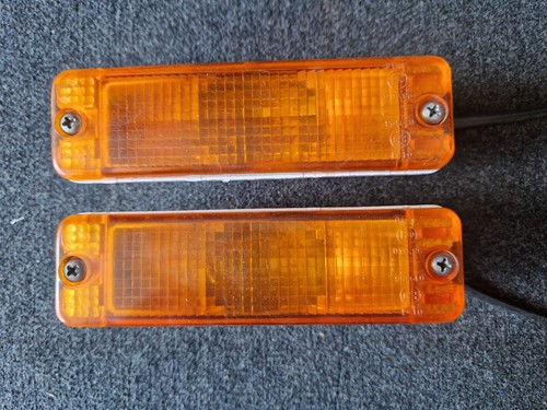 VW Golf Jetta Rabbit MK1 MK2 Amber Euro Bumper Indicator Repeater Turn ...