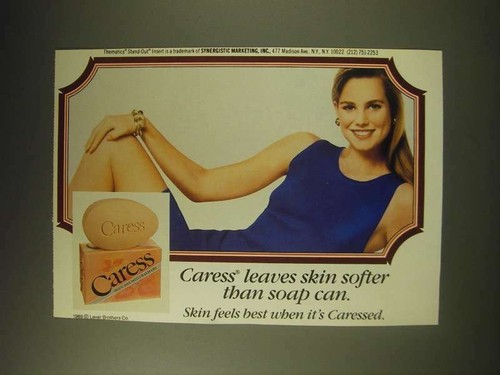 1989 Caress Soap Ad - Caress leaves skin softer than soap | eBay