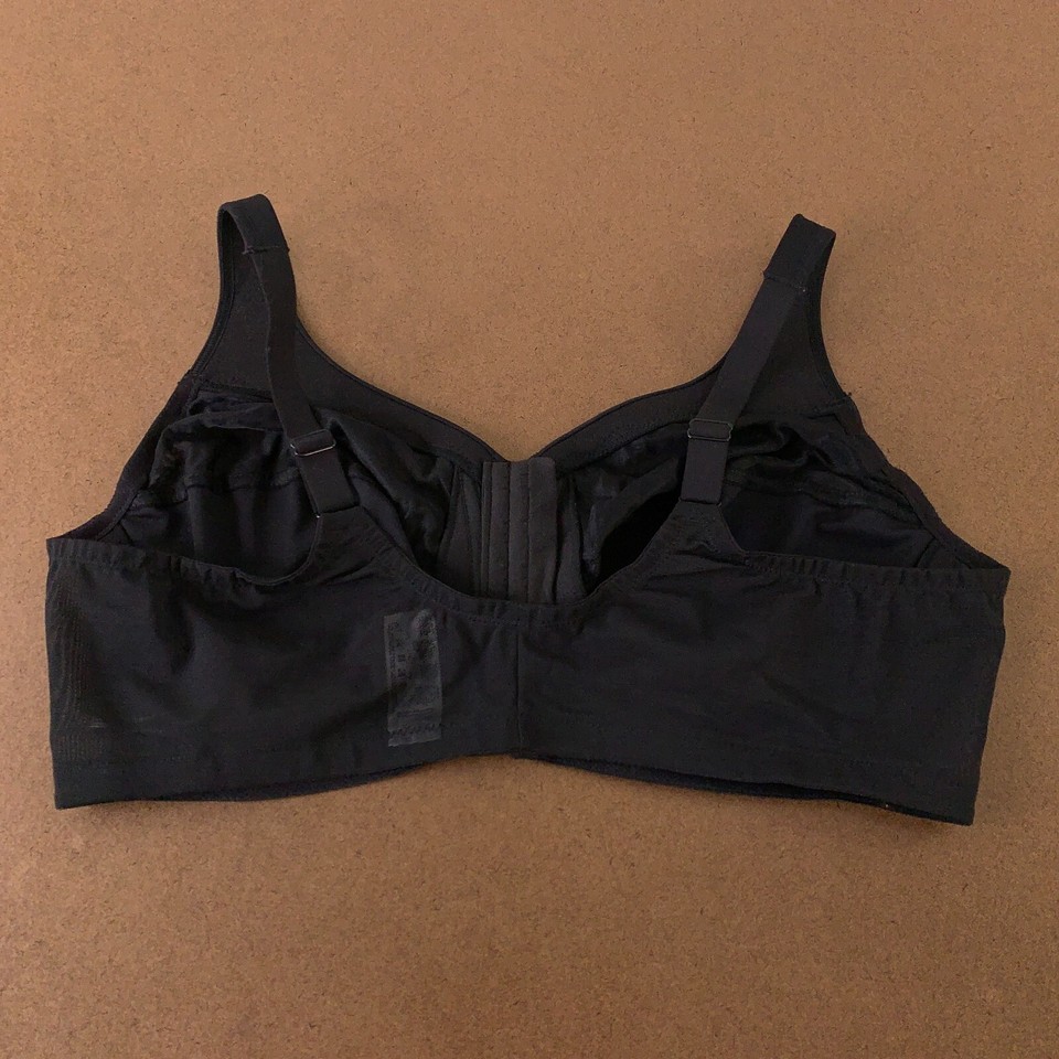 Glamorise Magic Lift Women's 44D Black Natural Shape Front-Close ...