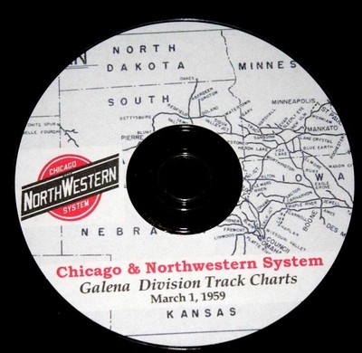 Chicago & Northwestern RR 1959 Galena Division Track Chart PDF Pages on ...