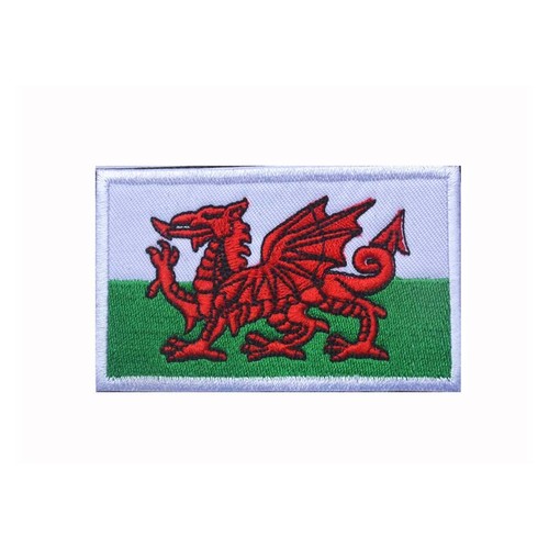 Embroidered European Cymru Wales Welsh Flag Hook Loop Patch Back Fastener Badge | eBay