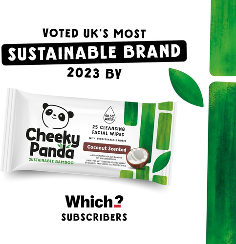 The Cheeky Panda – Facial Wipes, Coconut Scented | Bulk Box of 24 Packs ...