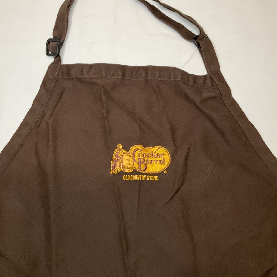 Cracker Barrel Apron Brown Employee Unisex One Size Embroidered Logo ...