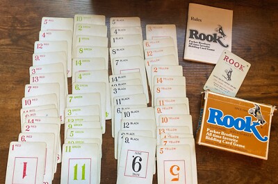 Vintage 1978 Parker Brothers ROOK Card Game, Complete w/ Instructions ...