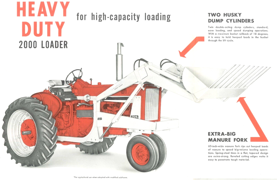 IH International Farm Loaders for Farmall Tractors Brochure Cub 460 560 ...