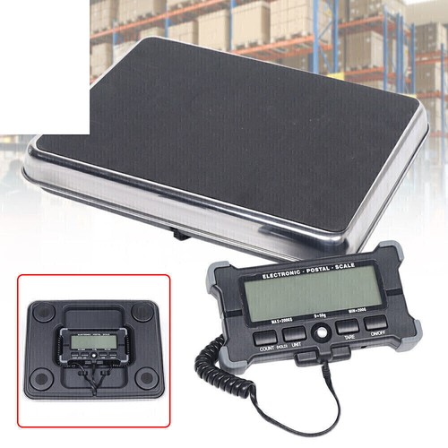 LARGE HEAVY DUTY DIGITAL SHIPPING POSTAL PARCEL SCALE 440 LBS STAINLESS ...