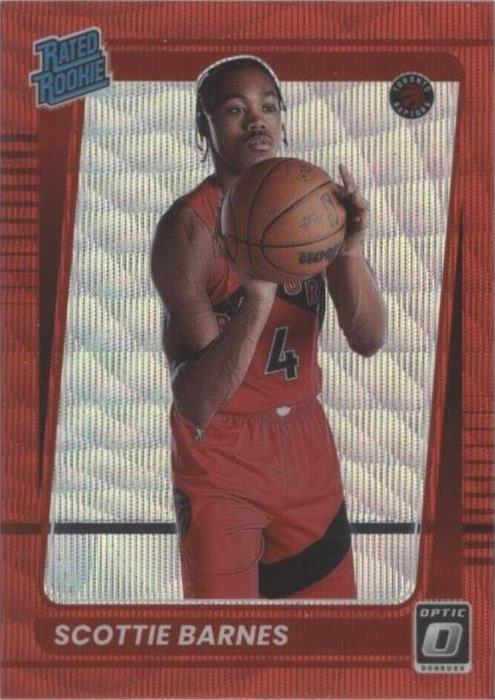 2021-22 Panini Donruss Optic - Rated Rookie Scottie Barnes #186 Red ...