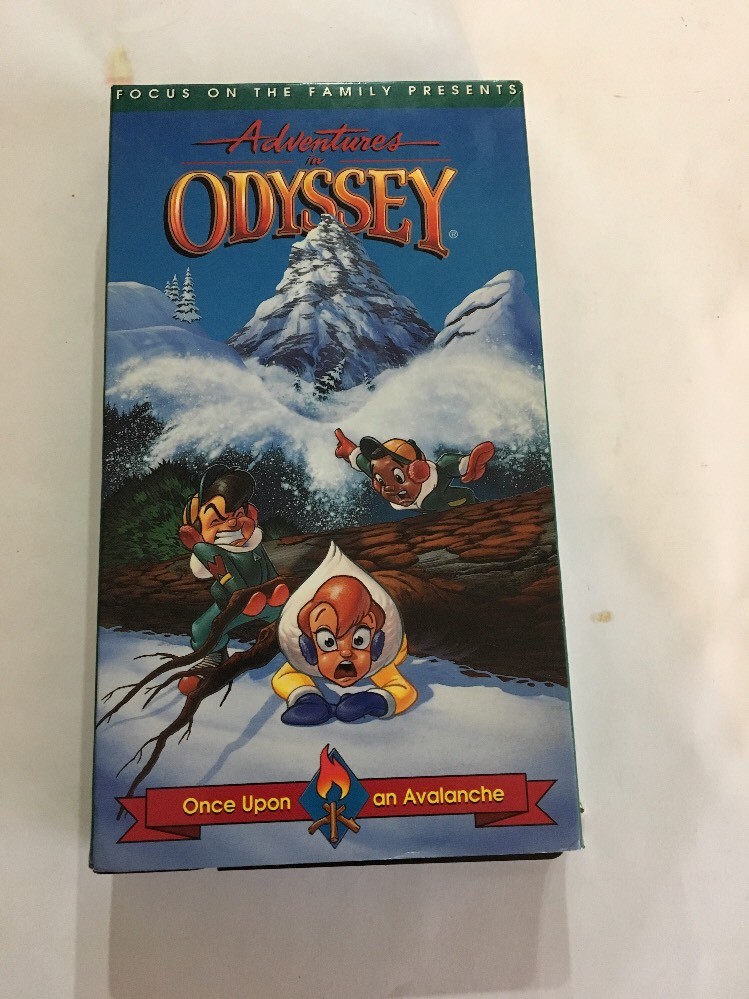 VHS Adventures in Odyssey Once Upon An Avalanche-TESTED-RARE VINTAGE ...