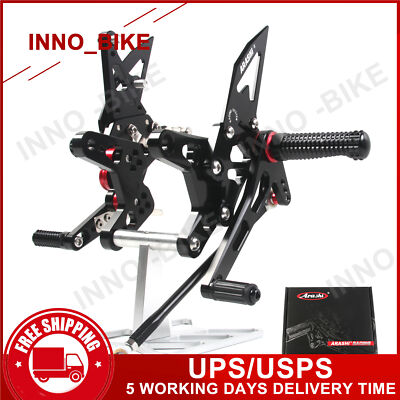 Rearsets For Kawasaki Ninja ZX6R ZX636 2007 2008 CNC Rear Set Foot Pegs ...