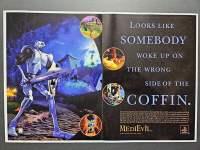 Medievil Playstation 1 PS1 1998 Game 2-Page Promo Ad Wall Art Print ...