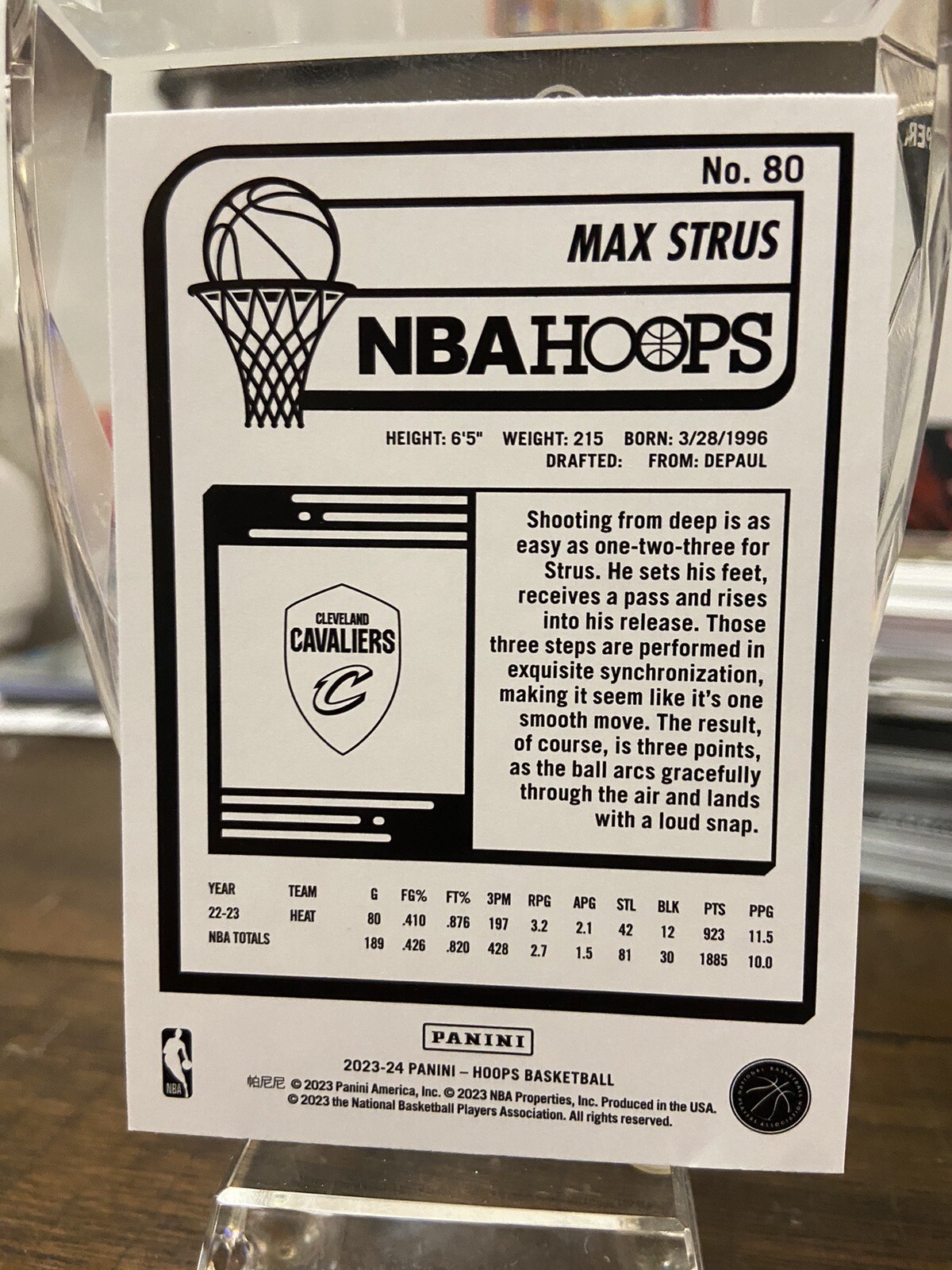 🔥🔥2023-2024 Panini NBA Hoops Winter Holiday Max Strus Cleveland ...