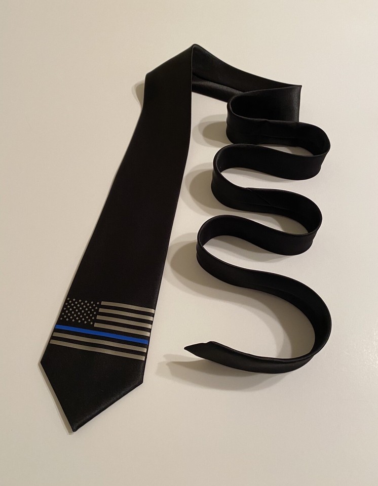 6 Police Neckties, American Flag, Thin Blue Line, New, Very Cool ...