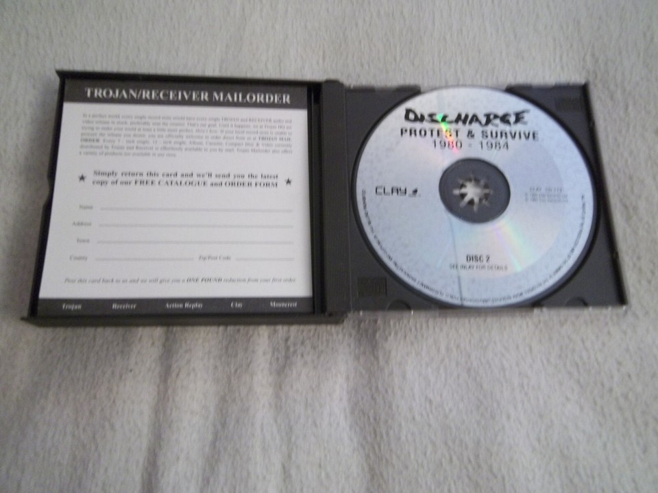 Discharge Protest And Survive 19809-1984 UK DBL. CD Clay Records 113 ...