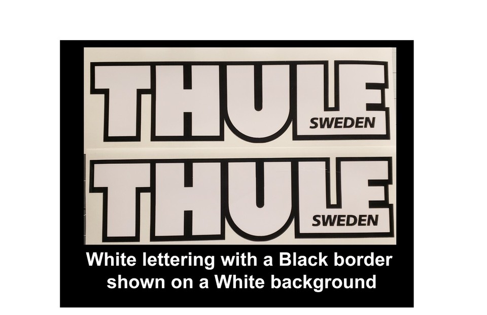 THULE 8" 11" and 4" Sticker pack for fairing windows Pick Color Or ...