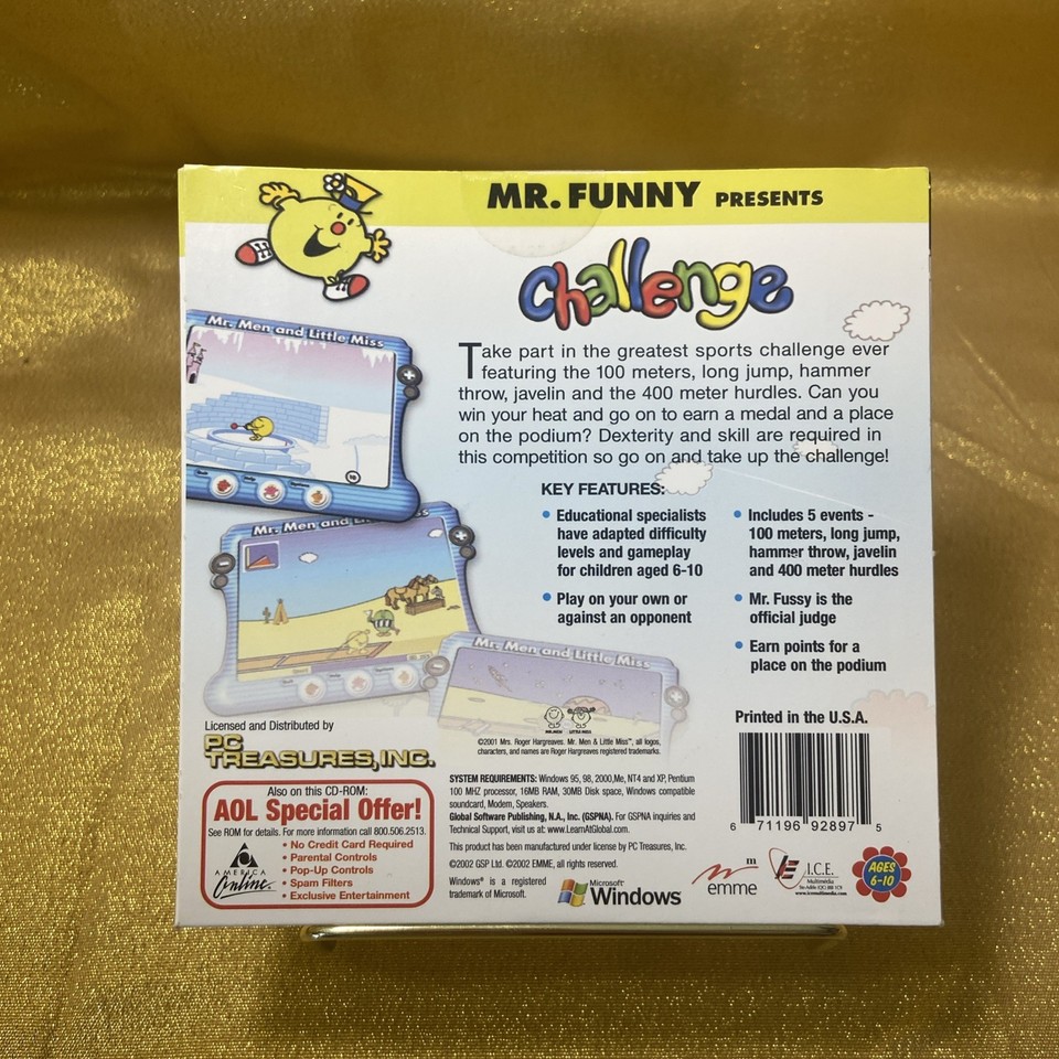 Mr. Funny Mr. Men Little Miss (2002 CD-ROM) Interactive Educational ...
