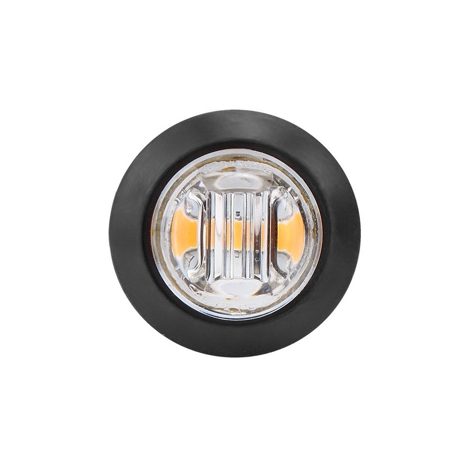 Maxxima M09300YCL Amber 3/4" Round LED Clear Lens Clearance Penny ...