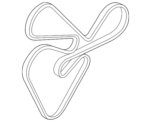 Genuine Hyundai Serpentine Belt 25212-2G760 | eBay