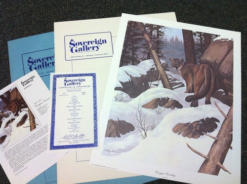 Harry Antis COUGAR COUNTRY (puma) S# Edition of 1000