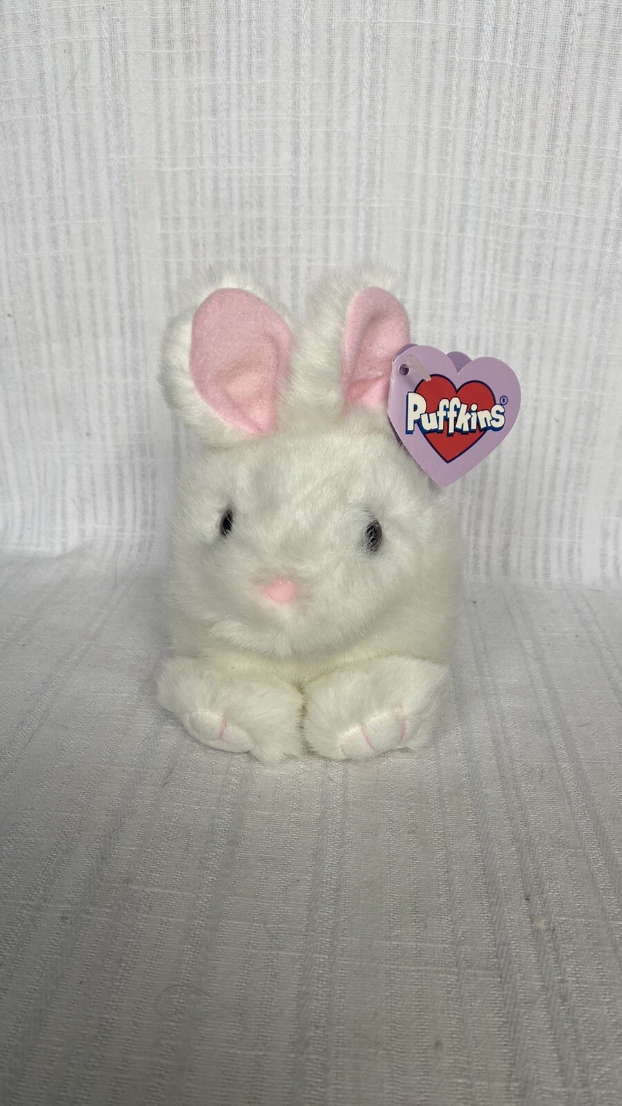 Vintage 1997 Puffkins Plush Bunny "Lucky" From Swibco - New With Tag | eBay