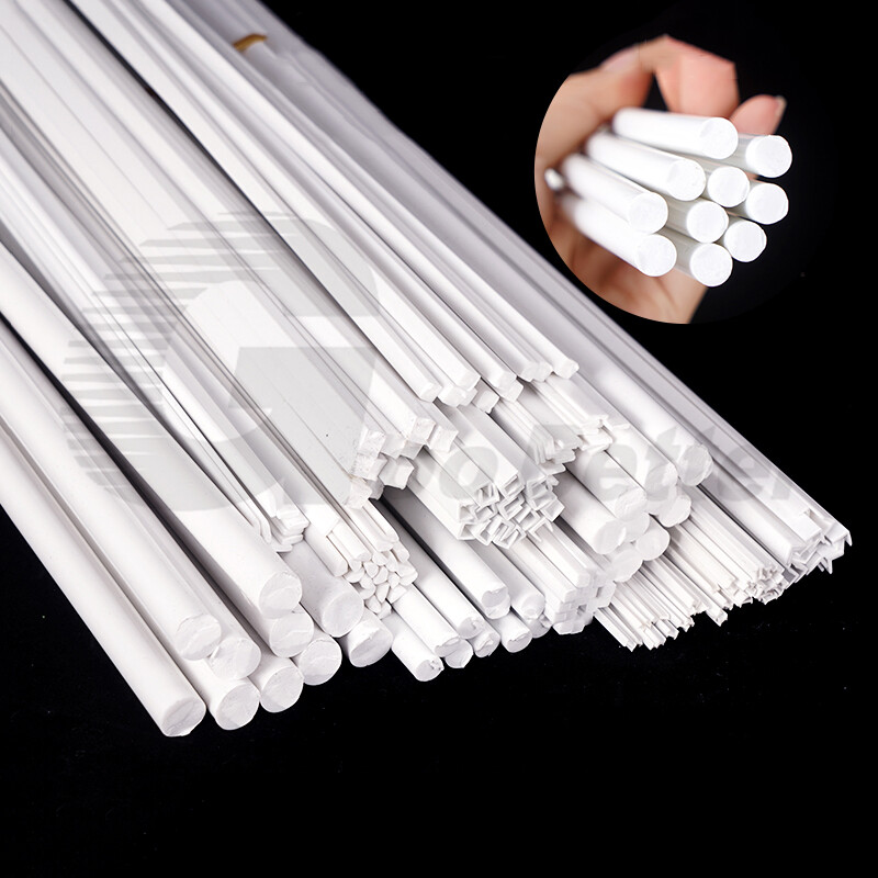 ABS Round Hollow Square Rod Tube Styrene Plastic Pipe DIY Model Crafts ...