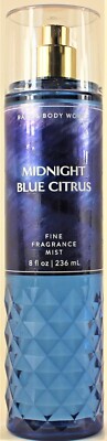 Bath & Body Works MIDNIGHT BLUE CITRUS Fine Fragrance Body Mist Spray ...
