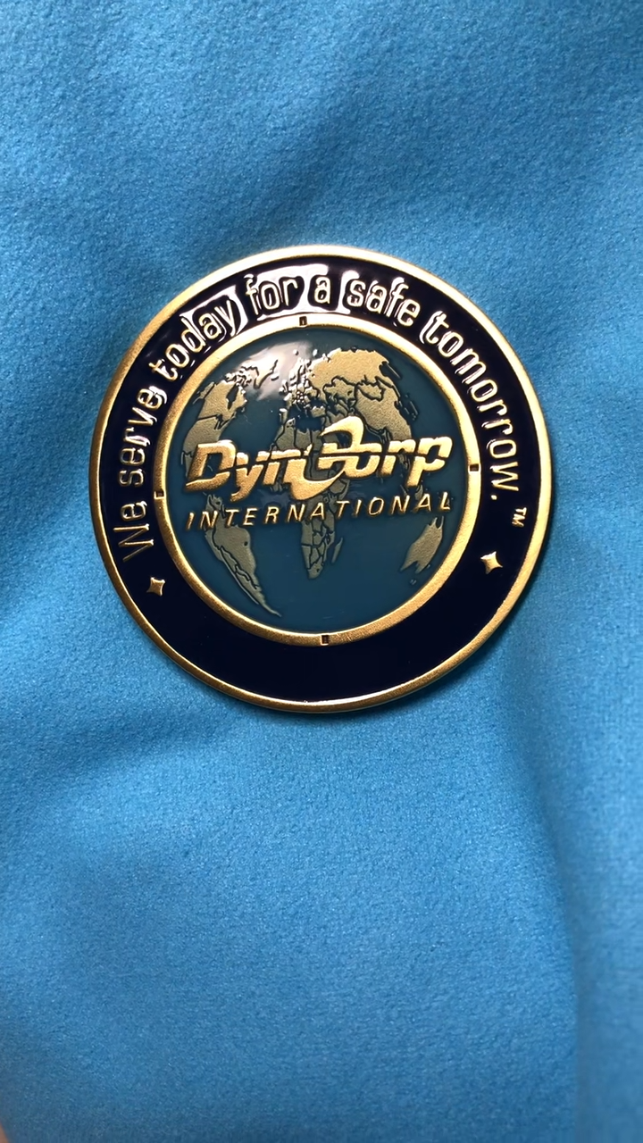 DynCorp MILITARY CONTRACTOR CHALLENGE COIN IRAQ 2003-04 / MINT MARKED ...