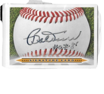 2011 Autograph Card Signature Card Bobby Doerr Autograph HOF 1986 d ...
