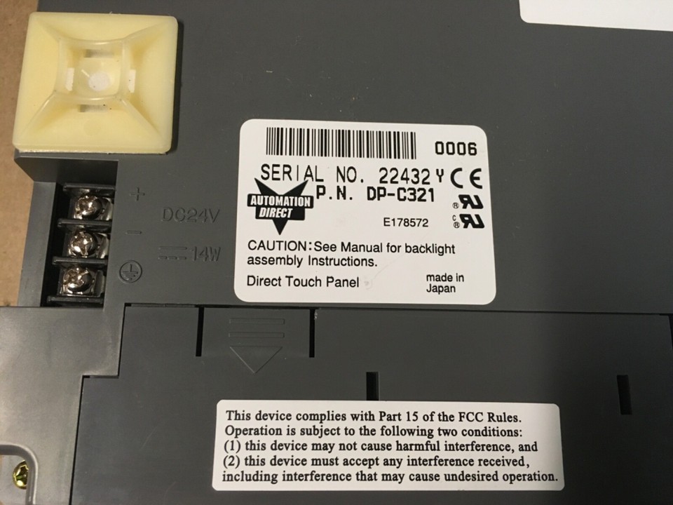 Automation Direct DP-C321 Touch Panel (KB) | eBay