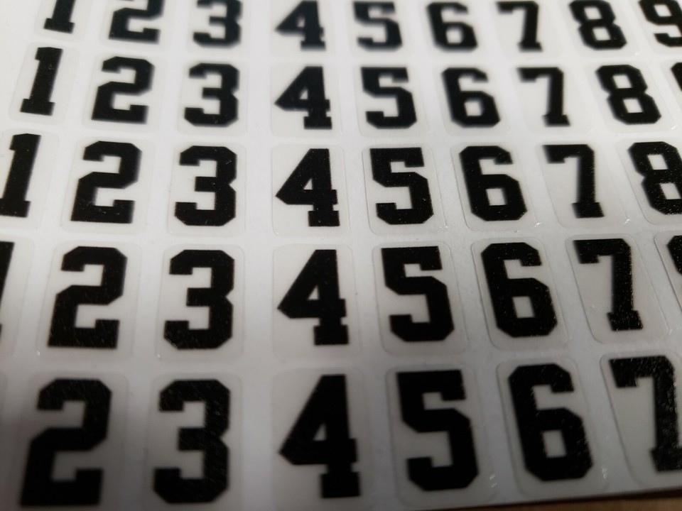 Super Chexx & Pro Bubble Dome Hockey- Decal / Stickers Player Number ...