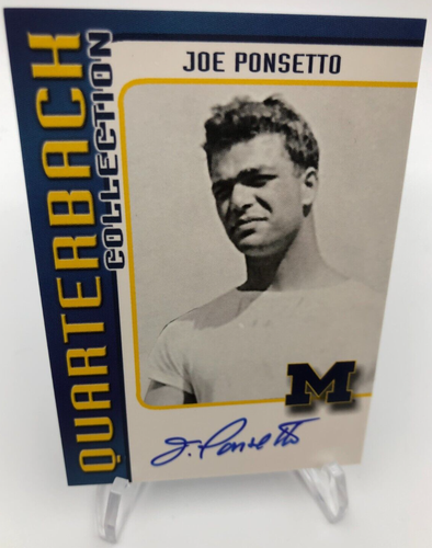 TK Legacy JOE PONSETTO AUTO Signed QUARTERBACK COLLECTION SP/300 Card ...