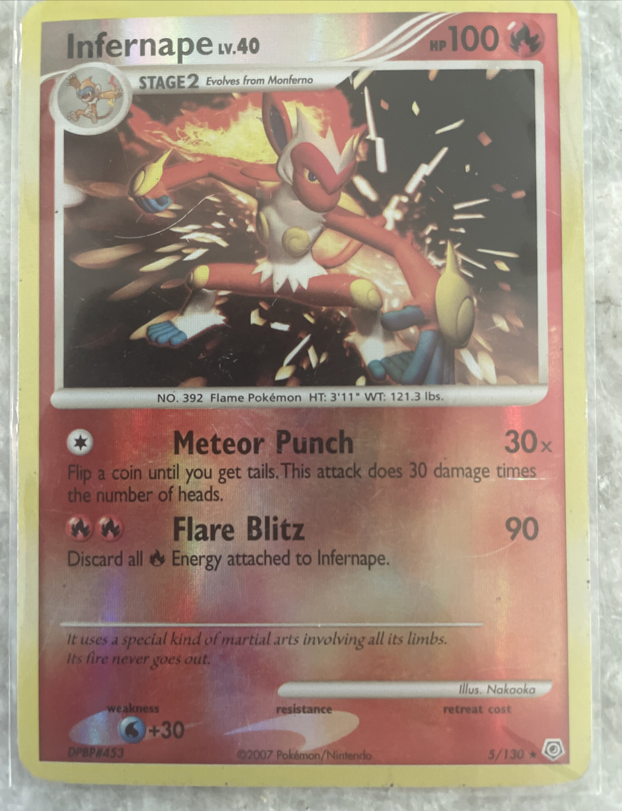 Infernape 5/130 DP Diamond & Pearl Reverse Holo Rare Pokémon TCG - LP ...