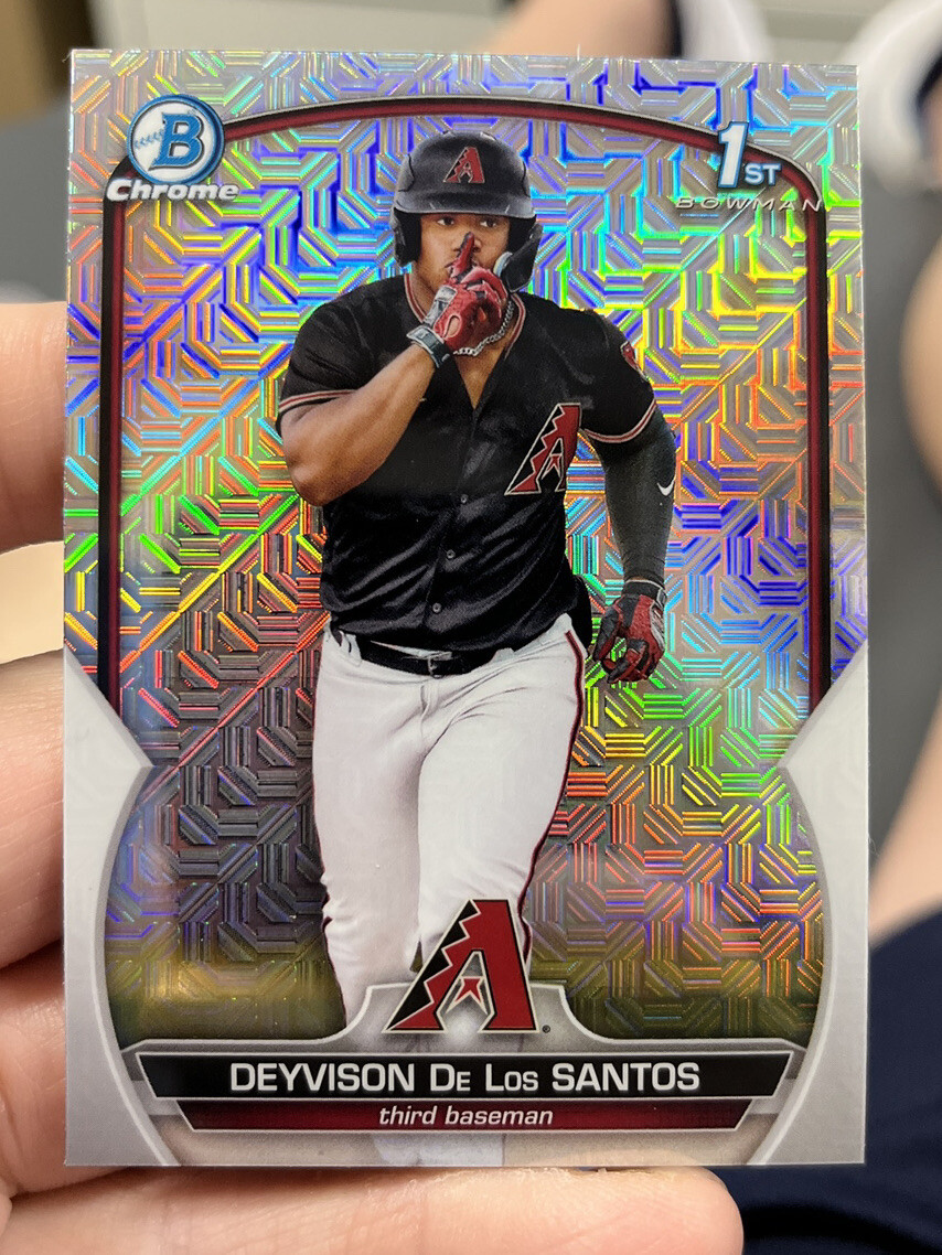 2023 Bowman Chrome 1st Deyvison De Los Santos Mojo #BCP-116 Arizona Diamondbacks | eBay