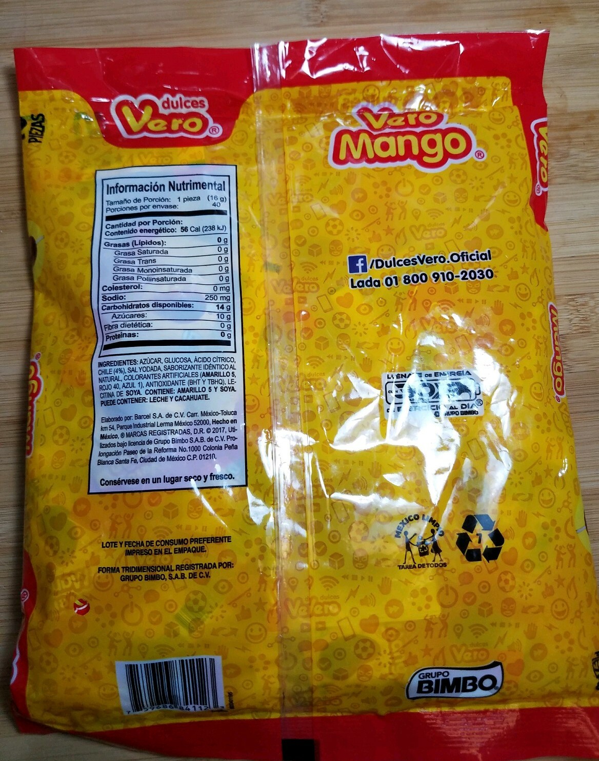 VERO MANGO PALETA 40ct, 4 BAGS, Mango Chili Lollipops, Mexican Candy | eBay