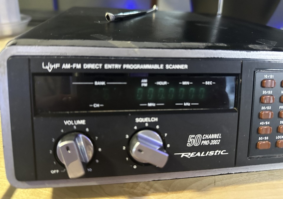 REALISTIC RADIO SHACK PRO-2002 50 CHANNEL SCANNER Model 20-116 REPAIR ...