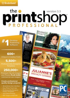 The Printshop Professional 3.5 PC NEW Desktop Publishing Software Print ...
