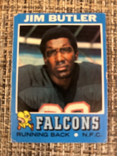 1971 Topps Football Card #2 Jim Butler Atlanta Falcons Vg Free Shipping ...