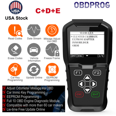 OBDPROG MT601 Immobilizer Odometer Mileage Adjustment OBD2 Diagnostic Scanner US | eBay