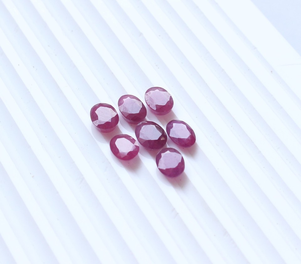 Red Ruby Gemstone Natural red Ruby Emerald Cut Ruby Faceted Ruby Cabs ...