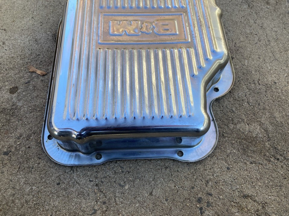 Vintage B&M TH400 Transmission Pan Stamped Steel Chrome | eBay
