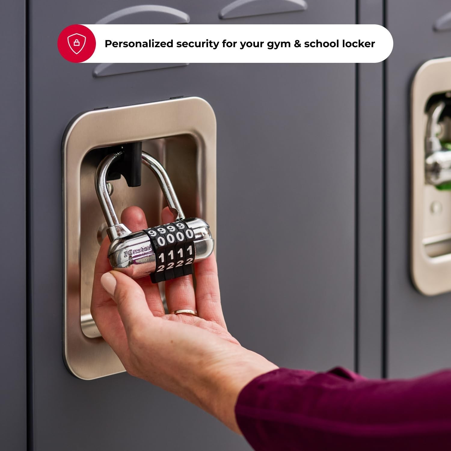 Master Lock Set Your Own Combination Padlock, Gym Locker Locks with ...