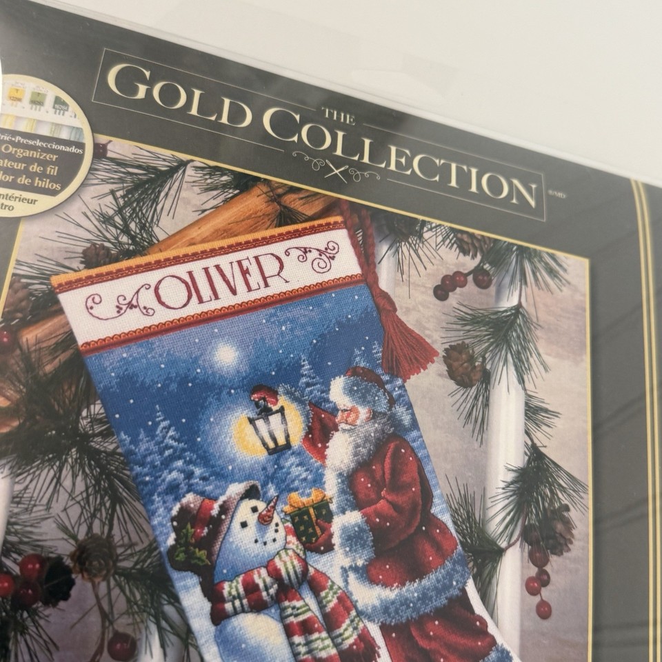 Dimensions Gold Collection Cross Stitch Kit Holiday Glow Stocking ...