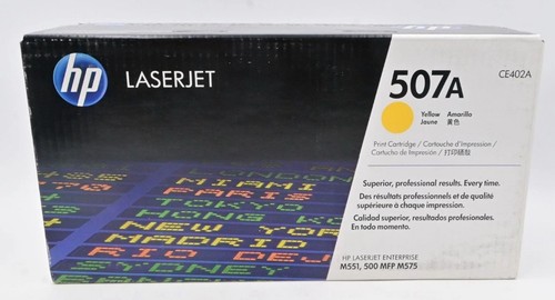 Hp Laserjet 507A Yellow Print Cartridge CE402A LA Free Shipping | eBay