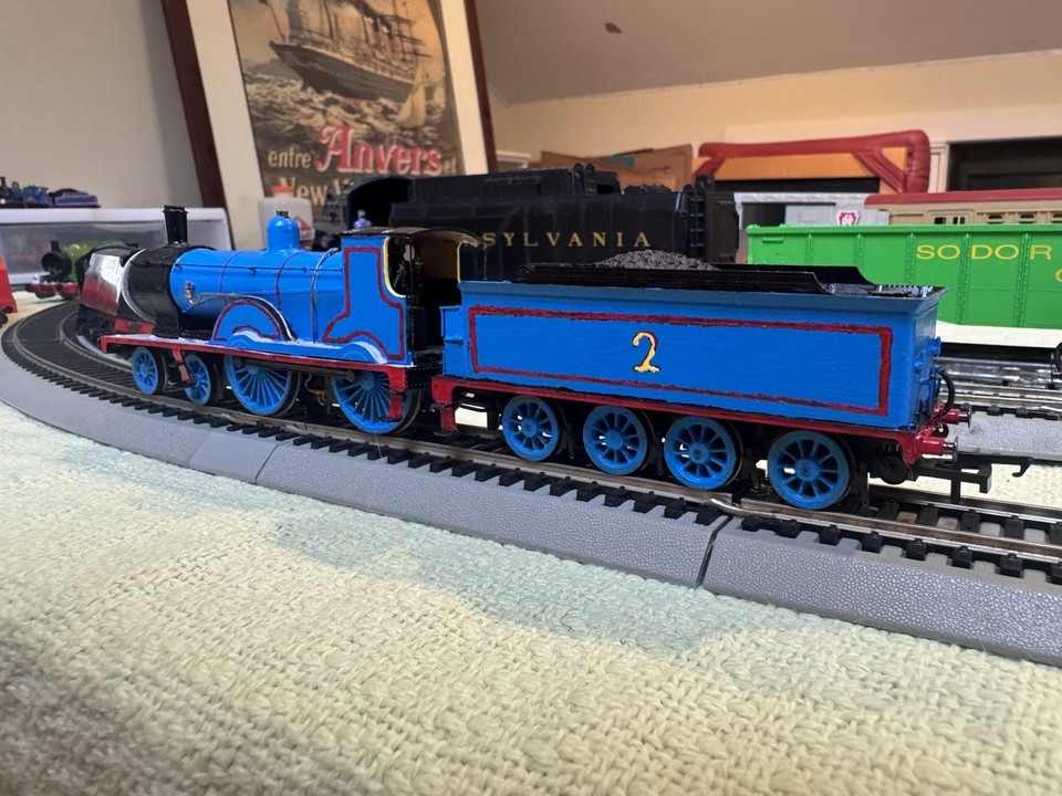 Custom Hornby OO Gauge T9 Locomotive Edward The Blue Engine Thomas And ...