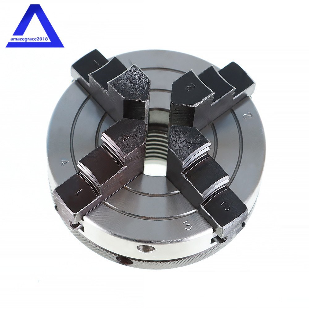 Reversible 3" 4 Jaw Chuck For All Wood Lathes With 1-Inch By 8 TPI ...