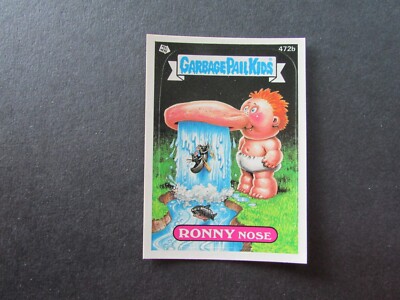 1988 Topps Garbage Pail Kids 12th Series Card 472b Ronny Nose Garbage ...