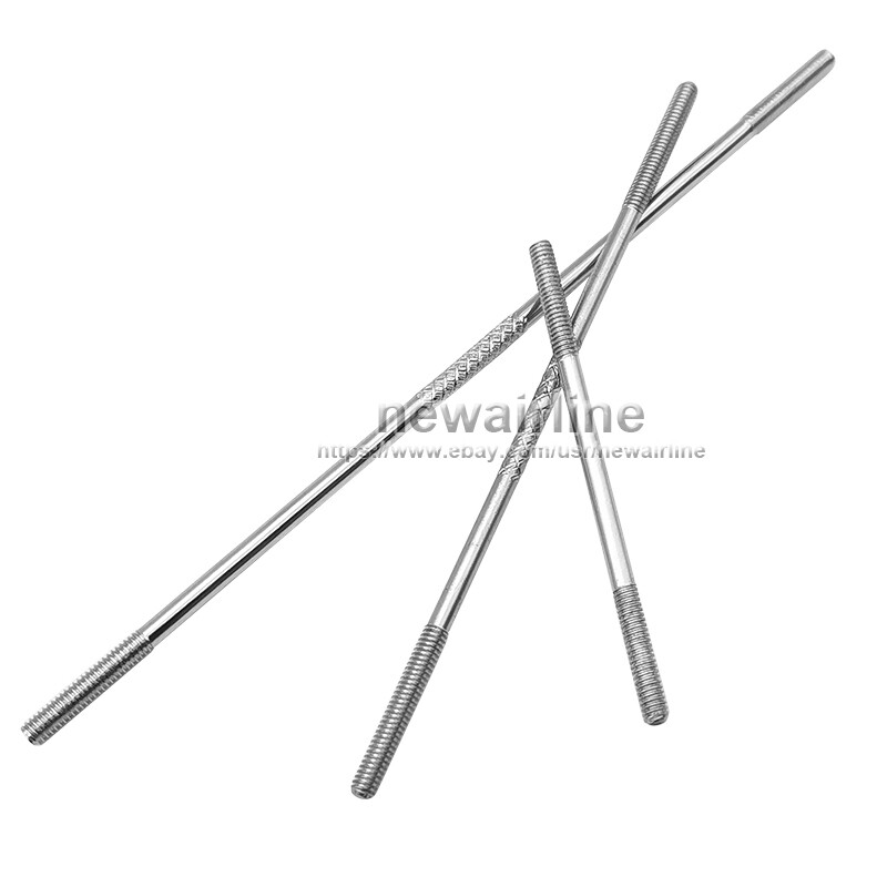 5pcs M2/M2.5/M3 45/75/100mm Metal Push-pull Rod Connection Rod For RC ...