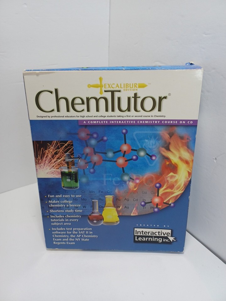 ChemTutor Course On CD, Interactive Educational Software Chemistry ...