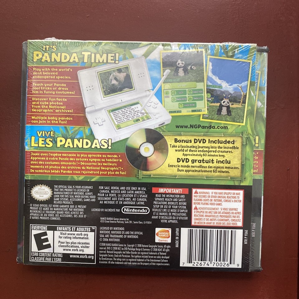 National Geographic Panda NDS (Brand New Factory Sealed US Version ...