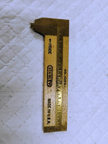 VTG Stanley No 136R 4 Inch Boxwood Ruler (brass/wood) | eBay