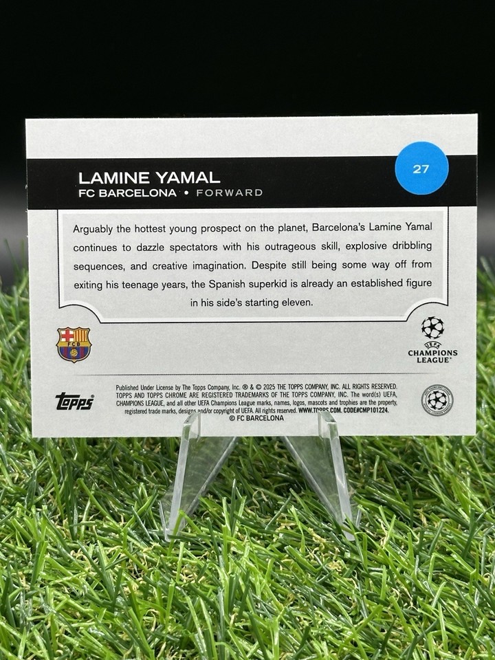 2024-25 Topps Chrome Future Stars Lamine Yamal All-Star Rookie | eBay